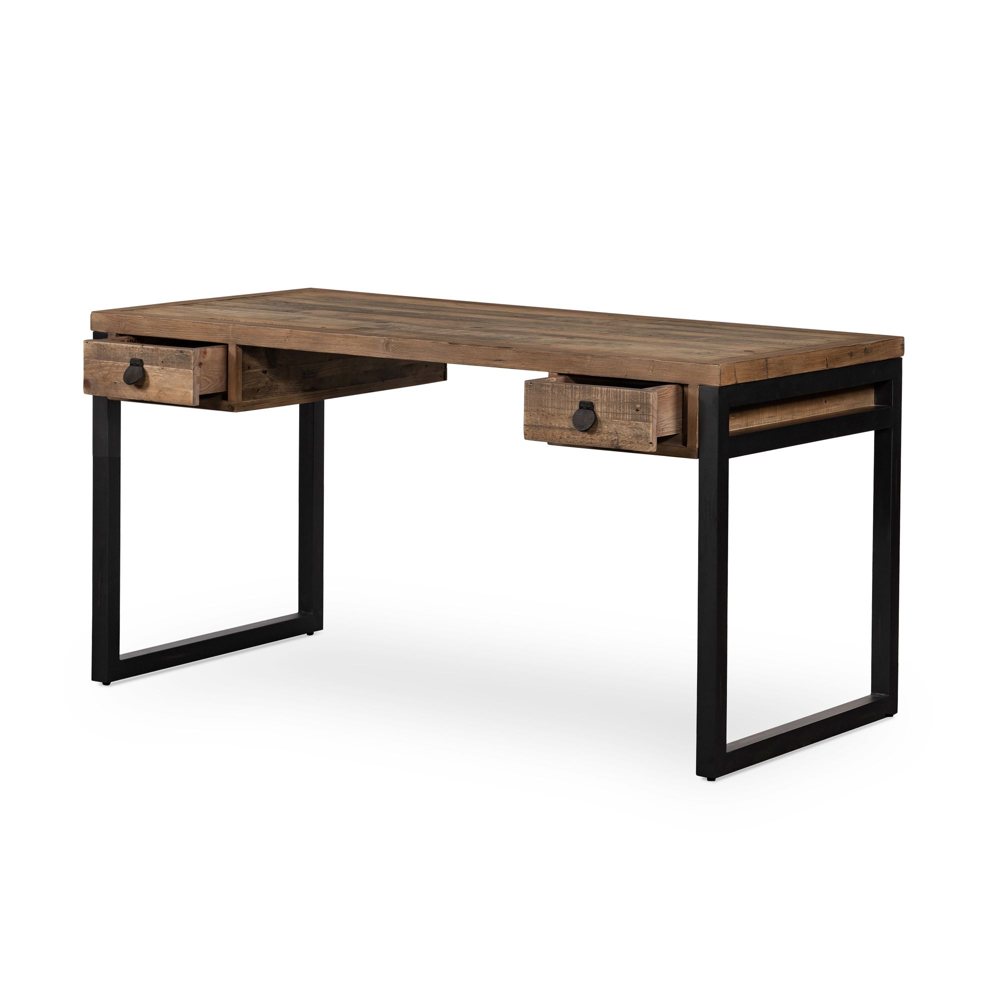 Reclaimed wood and metal desk store