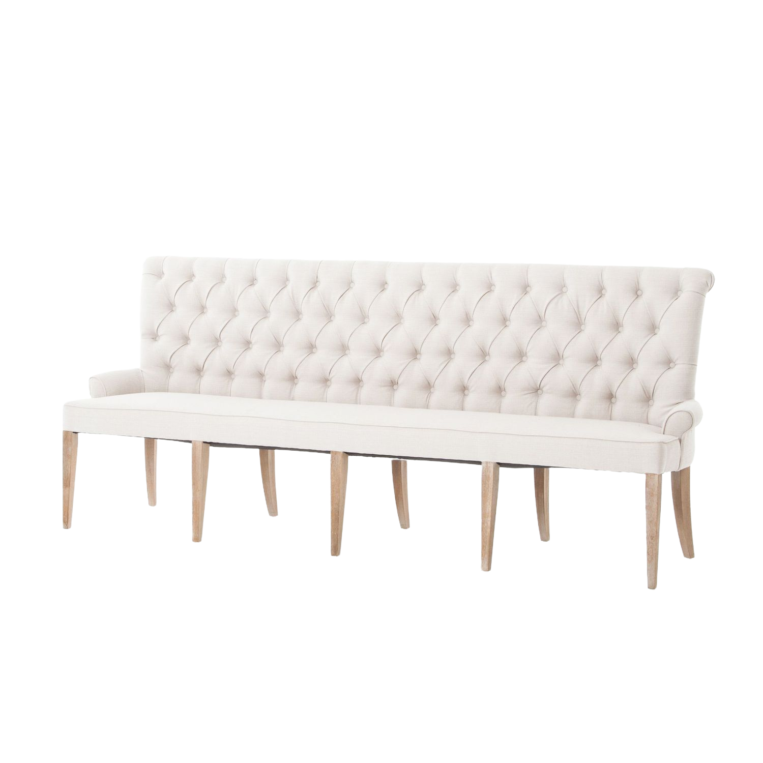 French tufted upholstered dining banquette bench store