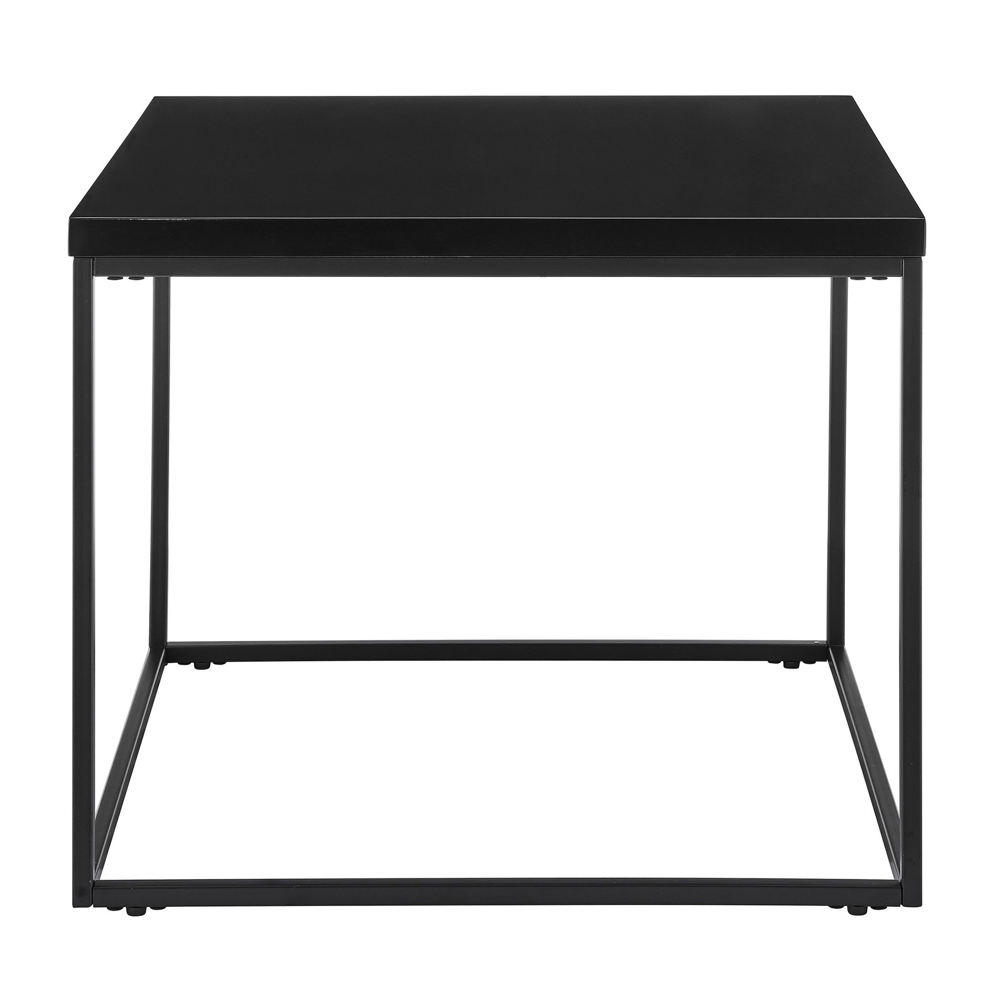 Matte black side table store